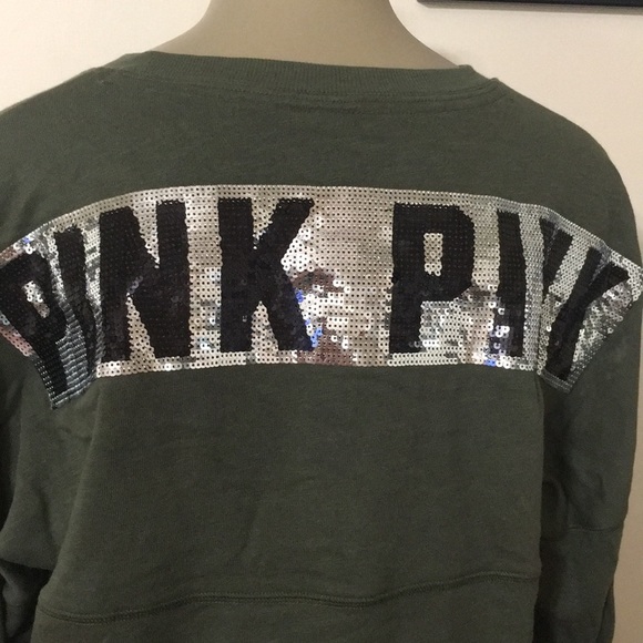 PINK Victoria's Secret | Tops | Victorias Secret Bling Long Sleeve ...